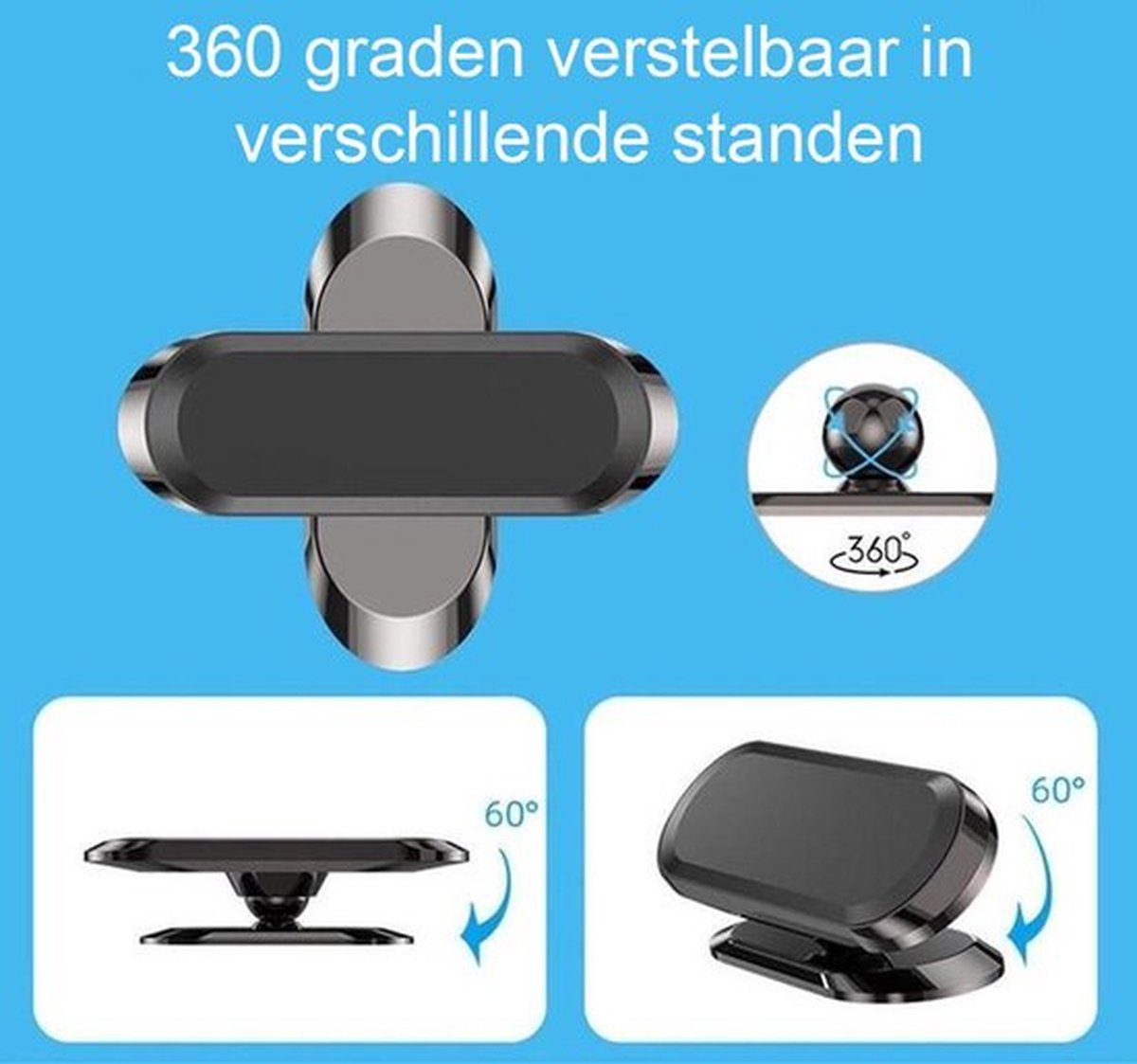 Telefoonhouders Auto Magnetisch Dashboard 360 graden - Universele GSM ...