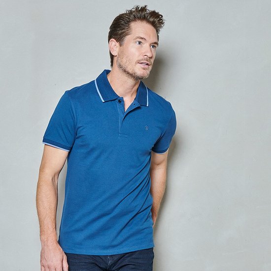 Men polo basic | Dark Denim | bol.com