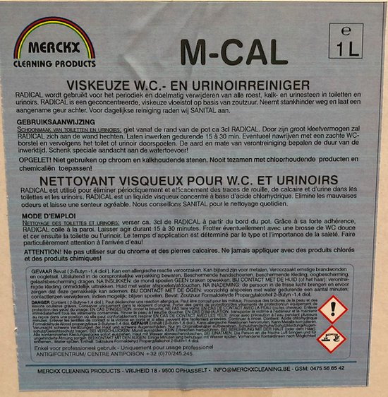 M-Cal - Kalk en roestverwijderaar - 1L | bol.com