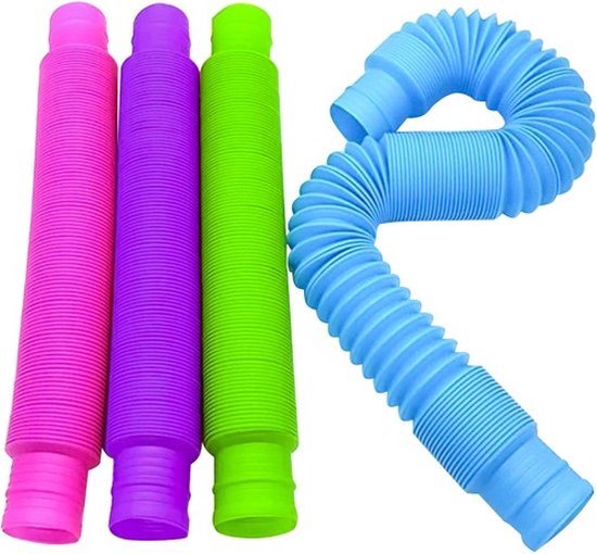 Kruzzel Pop Tubes 10 Stuks - Kleurrijke Sensorische Buizen voor Plezier ...