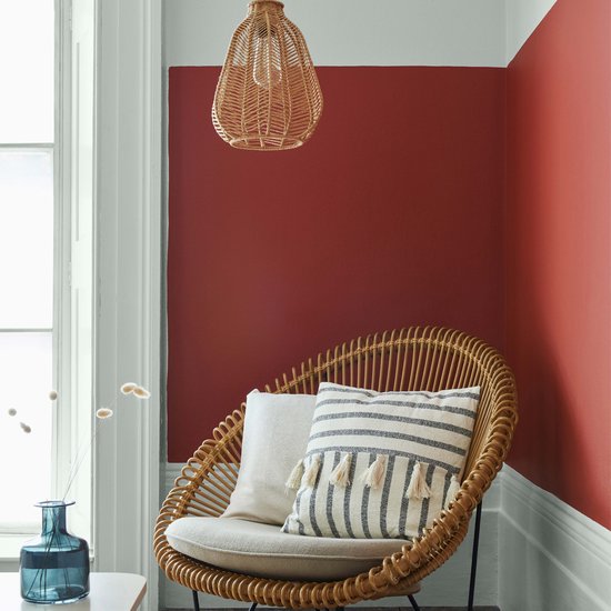 Rust-Oleum Rood Chalky Finish Muurverf - Baksteenrood 2,5L | bol.com