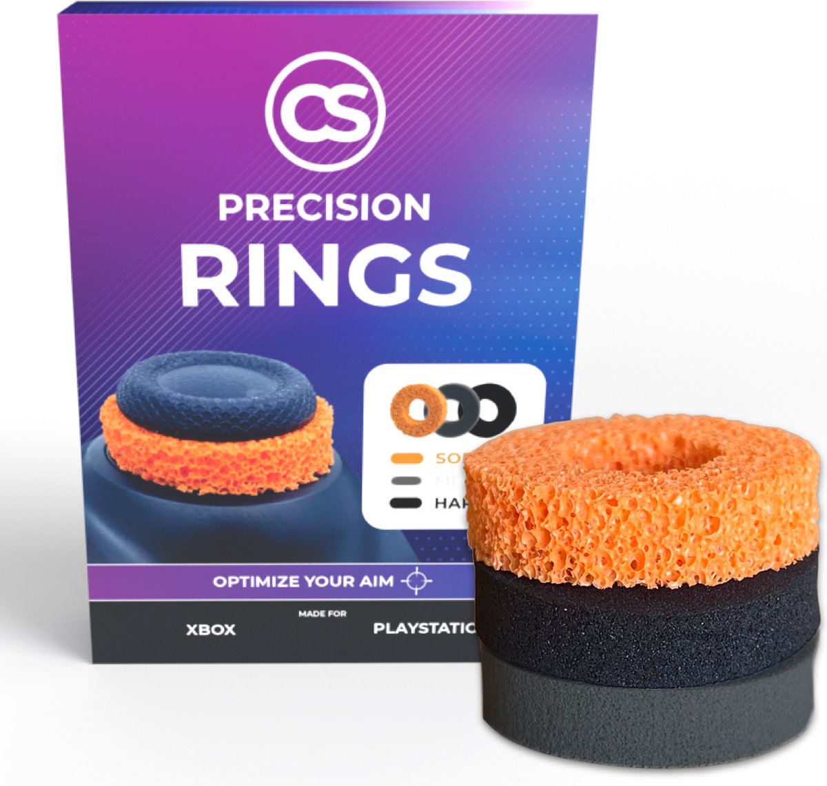 CS Precision Rings voor PS5, PS4, Xbox en Switch - Mix Set met 3 ...