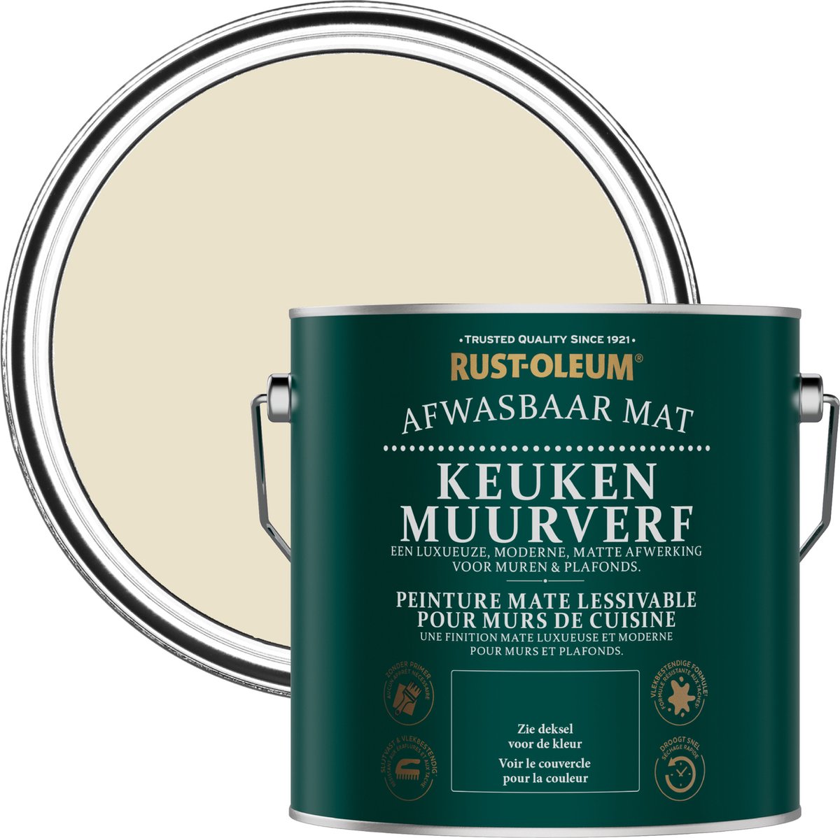 Rust-Oleum Beige Keuken muurverf - Longsands Strand 2,5L | bol