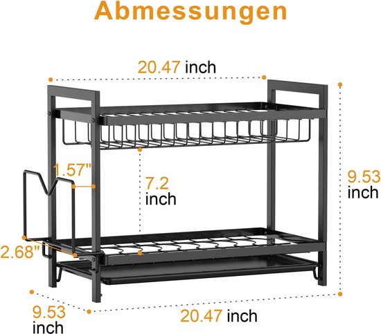 Keuken Afrdruiprek – Keuken Accessoires – Droogrek voor Afwas | bol