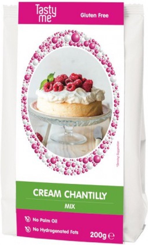 Crème - cream chantilly mix glutenvrij 200g - glutenvrij bakken - Tasty ...