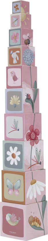 Little Dutch - Flowers & Butterflies - Stapeltoren - karton - FSC | bol.com