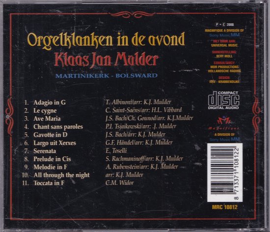 Orgelklanken in de avond - Klaas Jan Mulder bespeelt het orgel van de ...