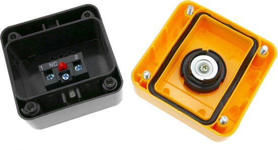 BeMatik - Noodstop drukknop doos met NC 22mm slot | bol.com