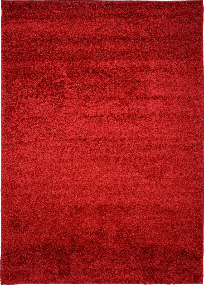Tapiso Delhi Vloerkleed Hoogpolig Rood Modern Kleed Tapijt Maat ...
