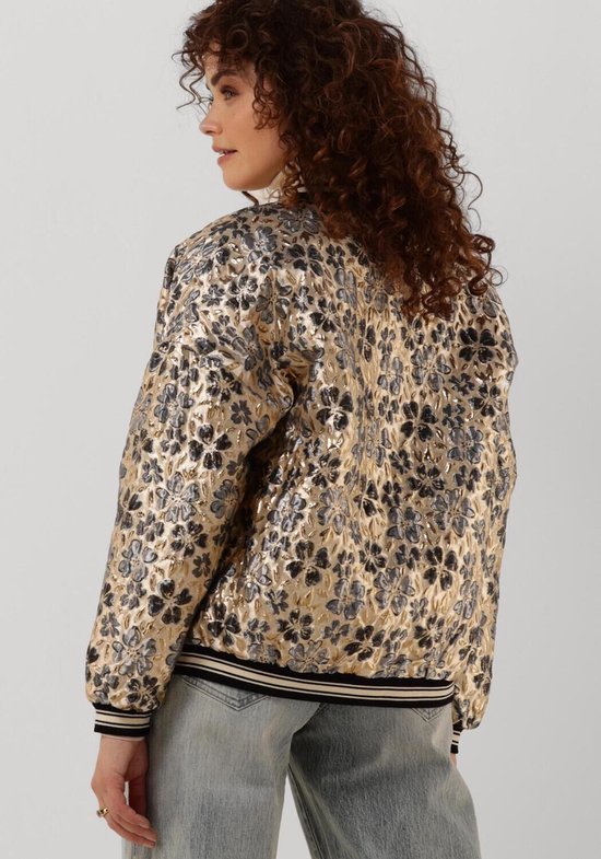 Studio Amaya Moon Bomber Jassen Dames - Winterjas - Goud - Maat M | bol