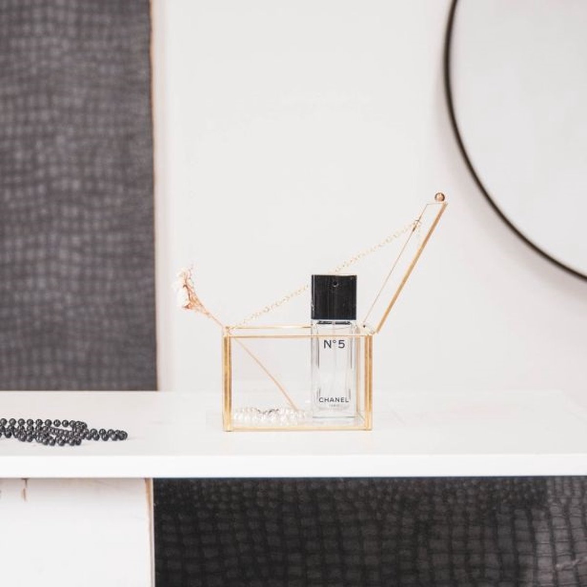 Glazen box - Sieradendoosje -goud- 15,5X15,5X4,5CM | bol.com