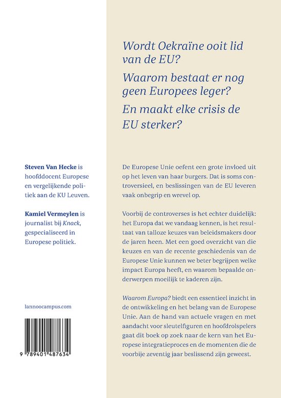 Waarom Europa?, Steven van Hecke | 9789401487634 | Boeken | bol.com