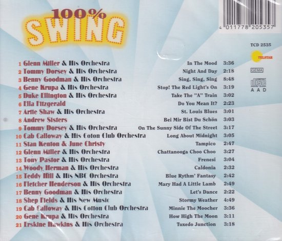 100% Swing, Various | CD (album) | Muziek | bol