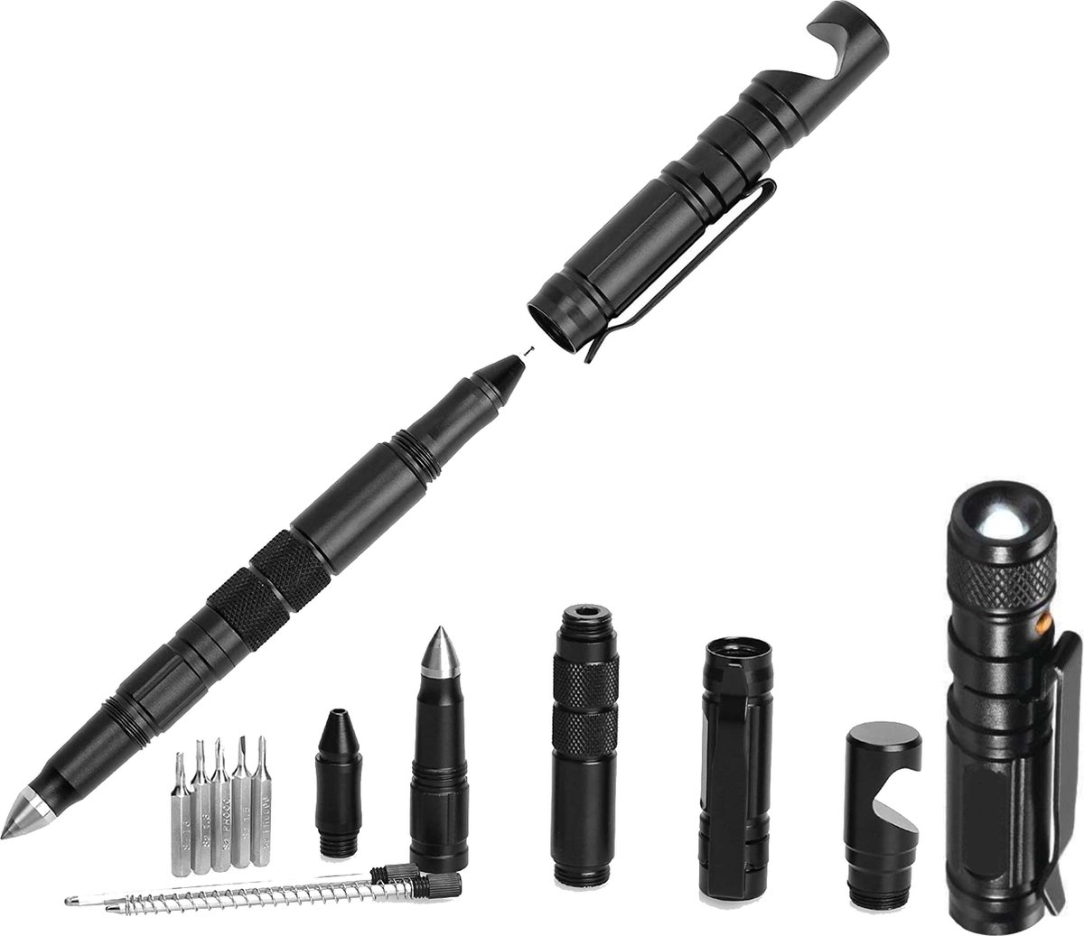 Heavy Duty | 12 In 1 Multi- Tool Pen | Metalen Tactische Pen | Met ...