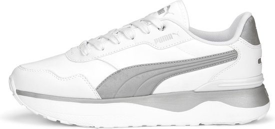 PUMA R78 Voyage Space Met Dames Sneakers - White/Silver - Maat 38 | bol