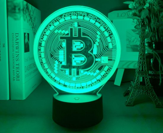Bitcoin LED lamp- Bureau lamp- Cryptocurrency | bol