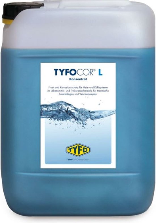 Glycol/Tyfocor L -30°C - Voor plaatcollectoren - Blauw - 10L | bol