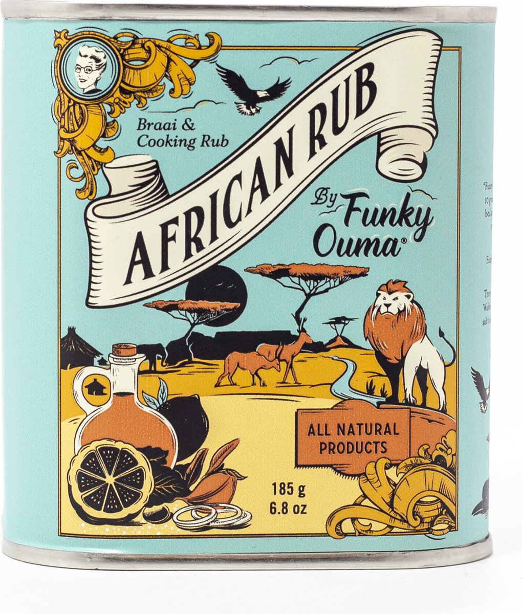 Funky Ouma - African Rub - Tin 185g | bol.