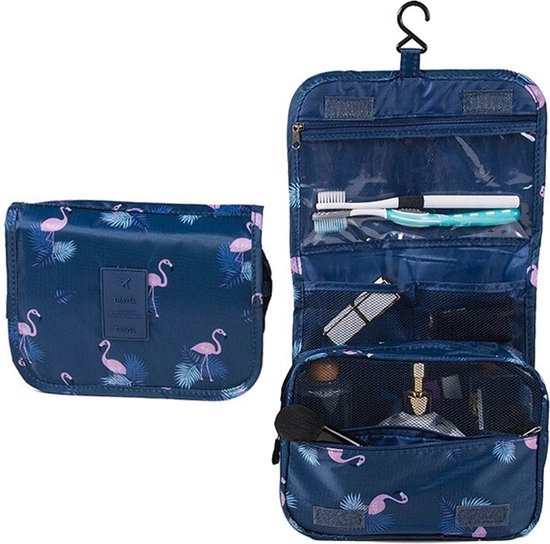 Fako Fashion® - Reis Toilettas Met Ophang Haak - Travel Bag - Organizer ...