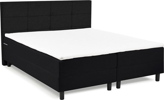SleepProfit Modern Boxspring 140x200 vakken zwart | pocketvering matras ...