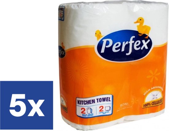 Perfex Keukenrol 2-laags - 5 x 2 stuks | bol