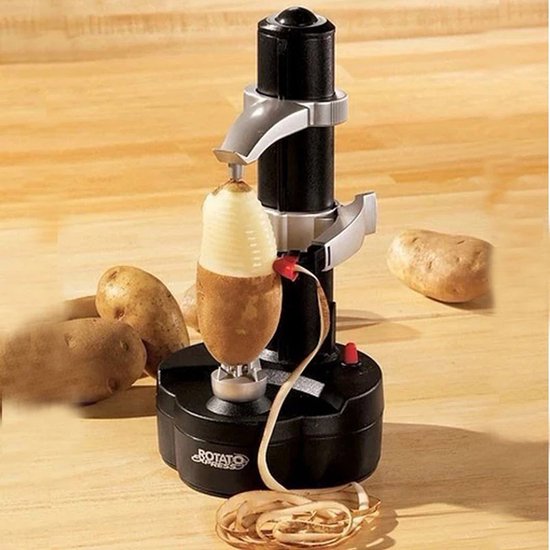 Elektrische Aardappelschiller - Inclusief 3 Reservemesjes - Inclusief ...