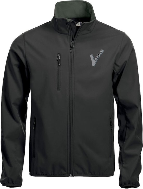 Security / Beveiliging kleding - Clique - Softshell jas Zwart inclusief Borstlogo... | bol.com