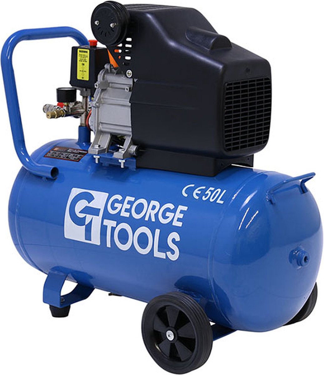George Tools compressor oliegesmeerd 50 L | bol.com
