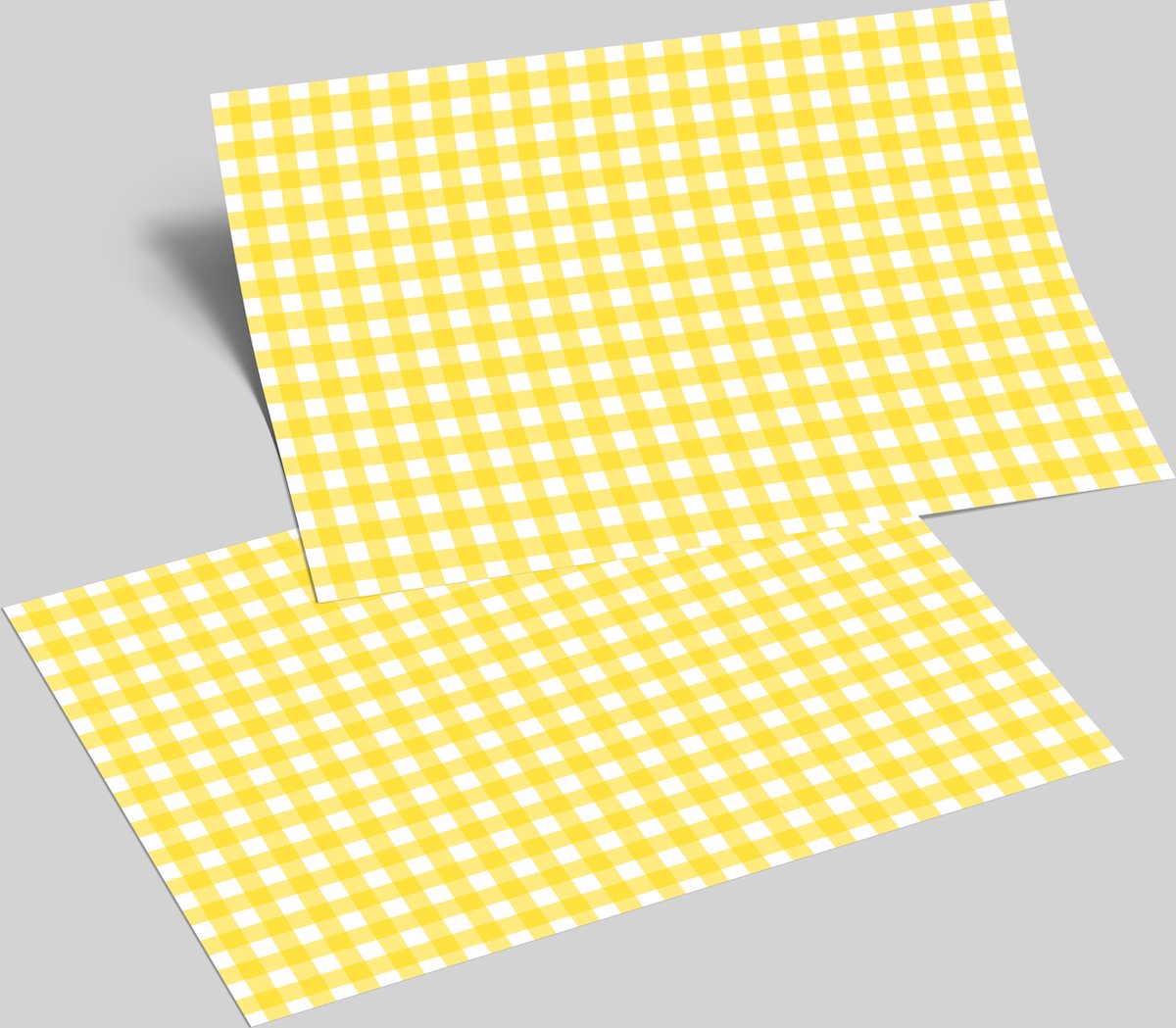 Papieren Placemats Onderleggers Gele ruit 50 stuks (30x42cm) | bol.com