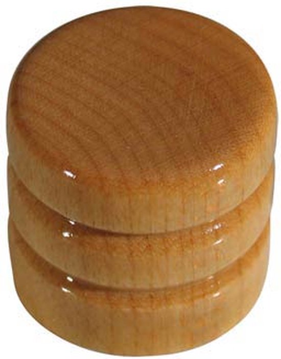 dome knob, wood, 2 rings, 19x18mm, maple | bol