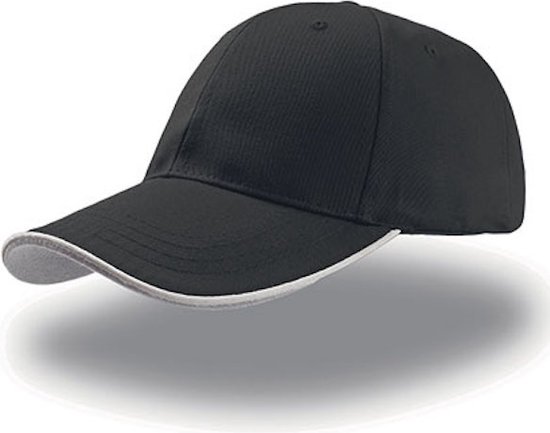 Atlantis 'Zoom Piping Sandwich Cap' Zwart/Wit/Grijs | bol.com