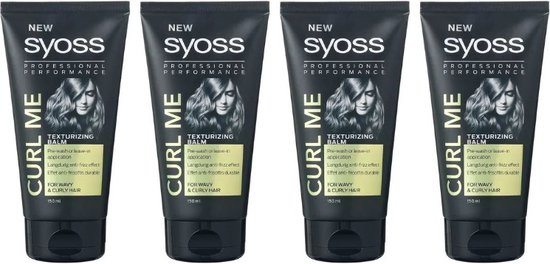 Syoss Curl Me Texturing Balsem Bundel - 4 x 150 ml | bol.com