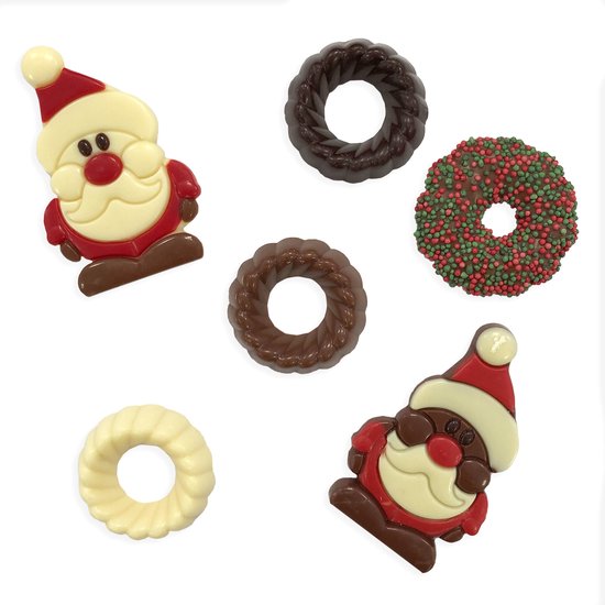 Mijn Snoepgoed - Kerstchocolade Mix - 5x500 Gram - Kerst Chocolade ...