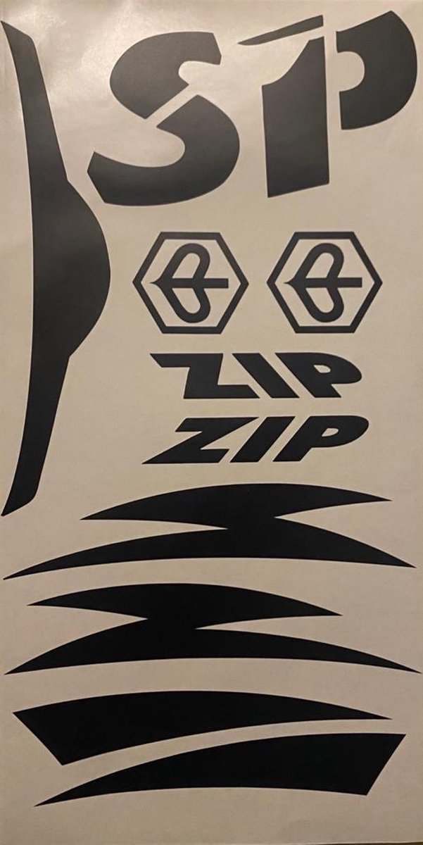 Piaggio Zip Stickerpakket - Piaggio Zip Accessoire -Scooter Sticker ...