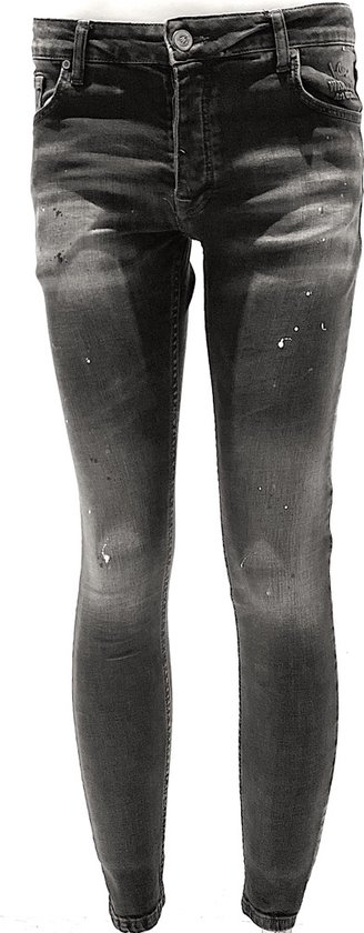 Skinny Jeans Splash Grey | bol