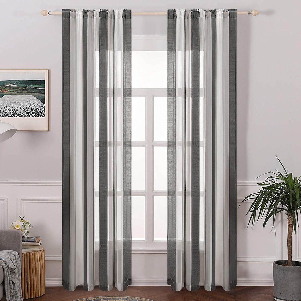 Premium Vitrage – Woonkamer Raam Accessiores – Curtains – Voile | bol.com
