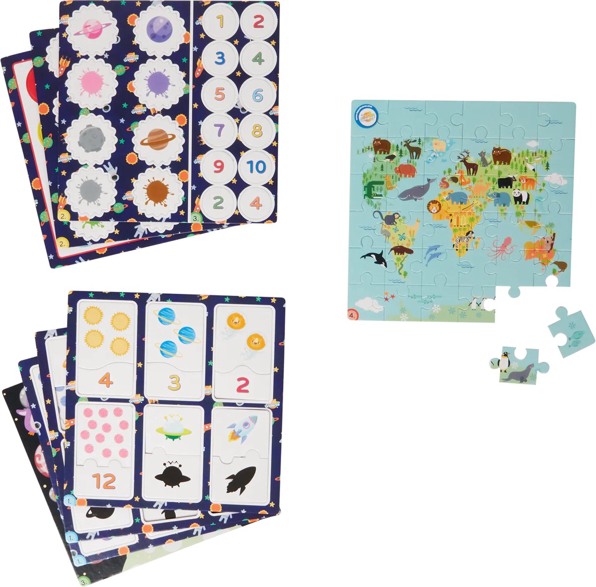 Toy Universe Educatieve Spellen 5 in 1 - Leren Is Leuk - Puzzel ...