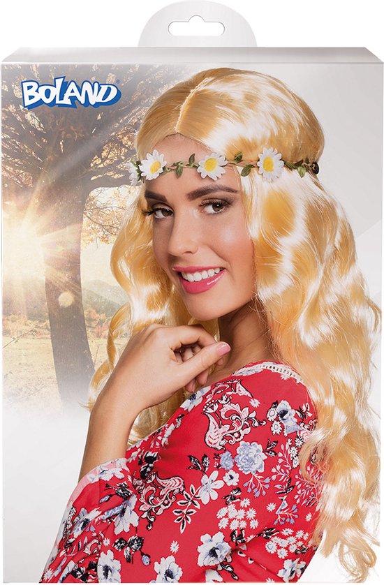 Boland - Pruik Joy Blond - Golvend - Lang - Vrouwen - Hippie | bol.com