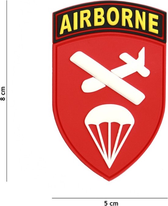 Embleem 3D PVC Airborne Command | bol.com