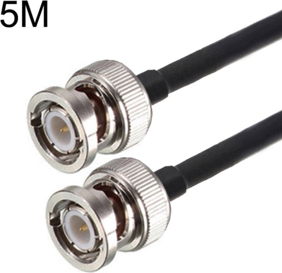 BNC Male To BNC Male RG58 Coaxial Adapter Cable, Cable Length:5m | bol.com