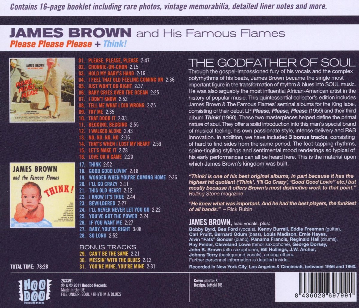 Please Please Please + Think!, James Brown & His Famous Flames | CD ...