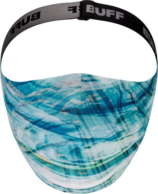 BUFF® Face Mask Makrana Sky Blue - Mondmasker | bol