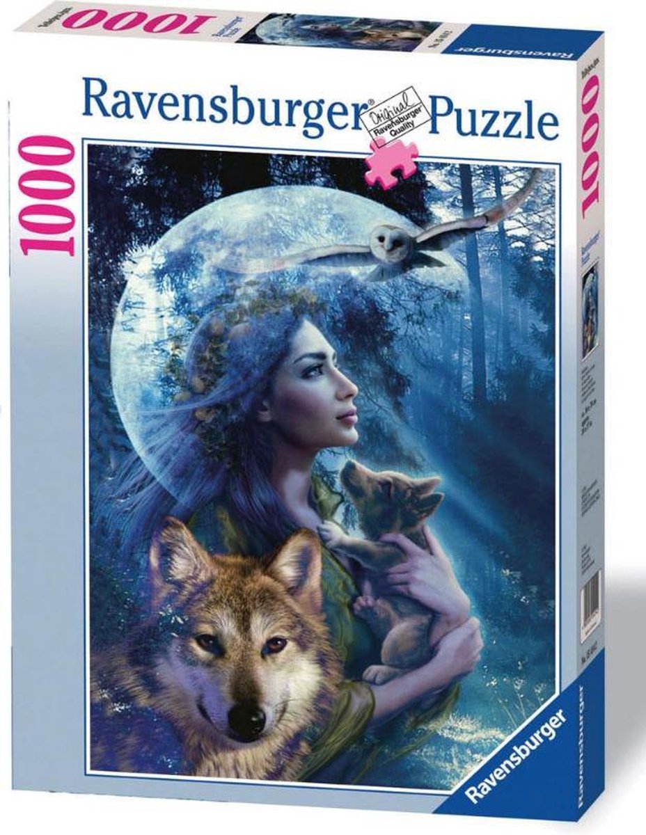 Ravensburger puzzel Vrouw met wolven - Legpuzzel - 1000 stukjes | bol.com
