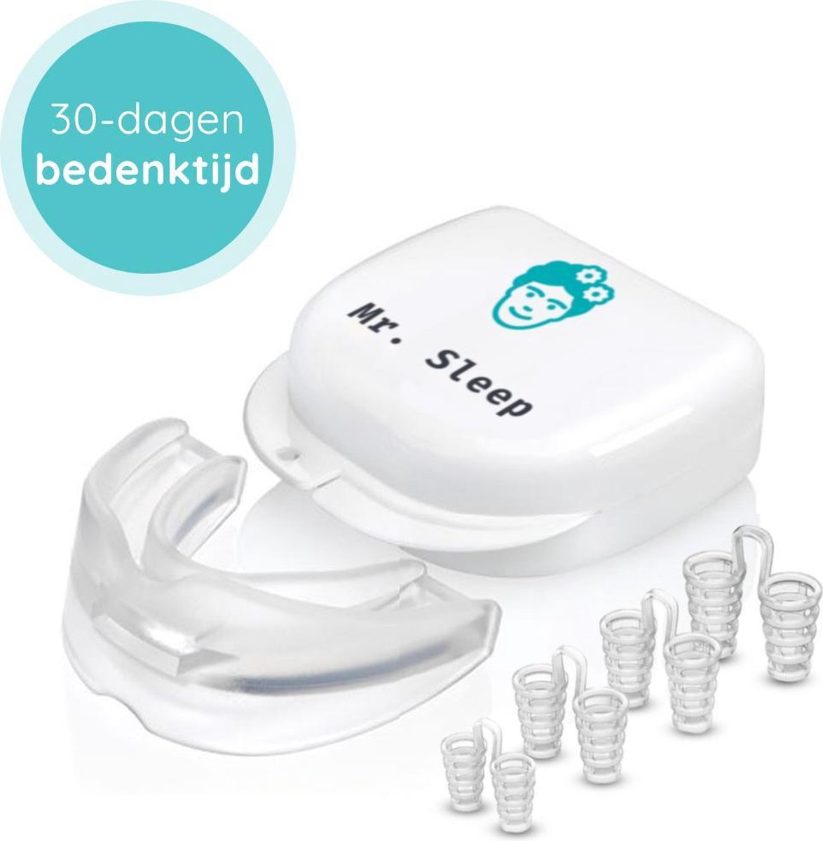 Mr Sleep® Anti Snurk beugel + 4 maten Neusspreiders | bol.com