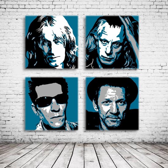 Pop Art The Scabs Acrylglas - 80 x 80 cm op Acrylaat glas + Inox ...