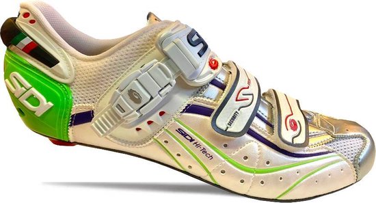 Sidi Genius 6.6 Fietsschoenen Carbon Wit/Groen - Maat 47 | bol