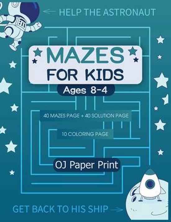 Mazes For Kids Ages 4-8, Oj Paper Print | 9798732660449 | Boeken | bol.com
