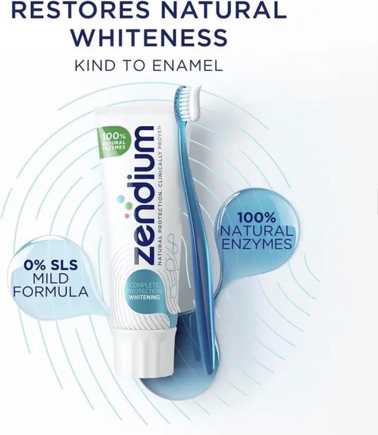 Zendium Complete Protection Whitening Tandpasta - 12 x 75ml ...