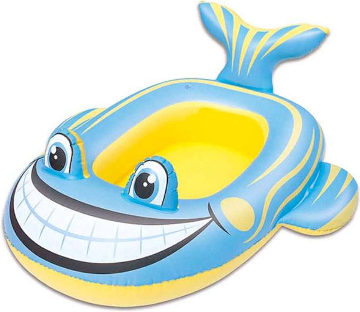 Bestway Opblaasbootje * Vis * Blauw * 100 x 83 | bol.com