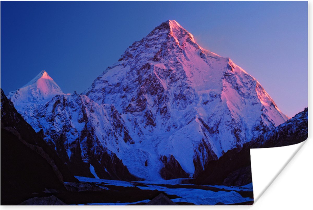 Poster K2 berg bij zonsopkomst - 30x20 cm | bol.com